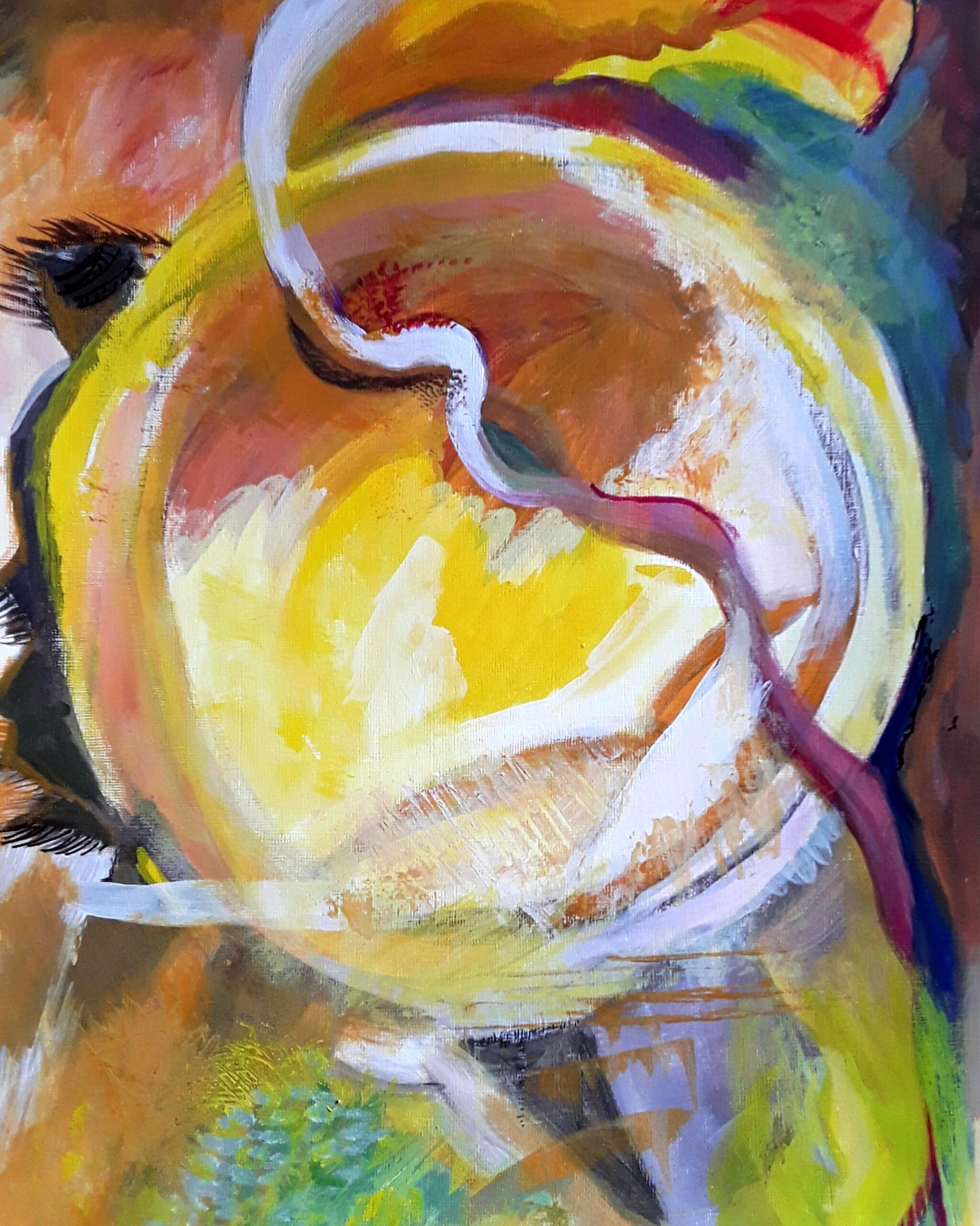 Two More Nice Bright Abstracts - Margaret Hall Fine Art